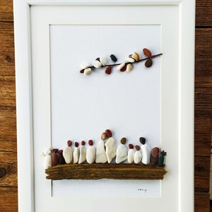 Family Pebbles Picture,anniversary Wedding Present,custom Order ...