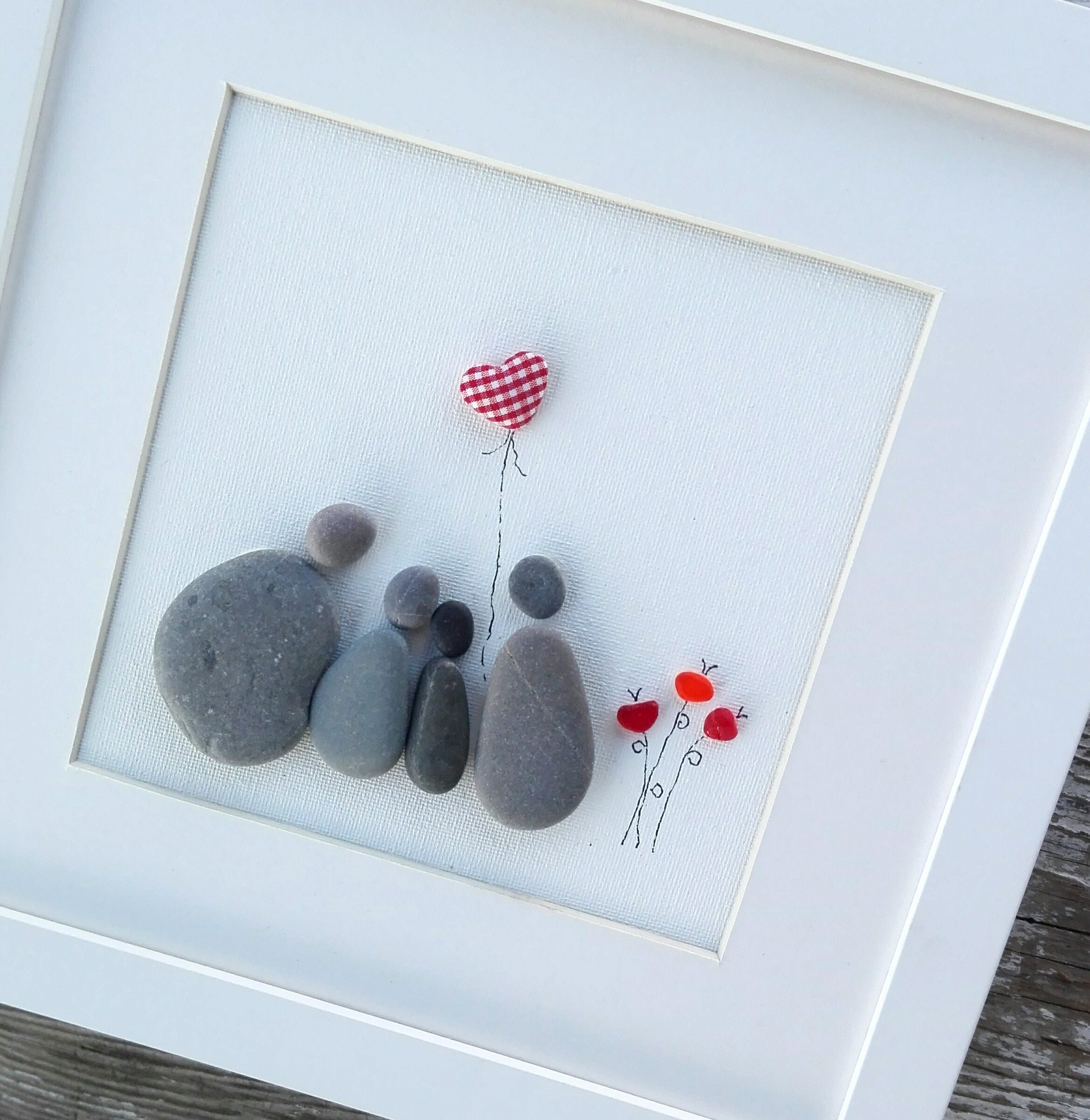 Family Pebbles Picture Custom Family Orderanniversary - Etsy