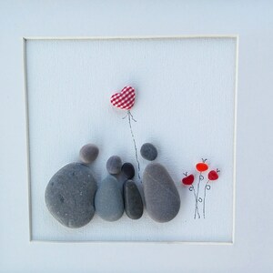 Family Pebbles Picture Custom Family Orderanniversary - Etsy