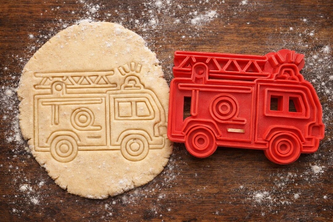 Fire Truck Cookie Cutter - 3 Inch - Etsy