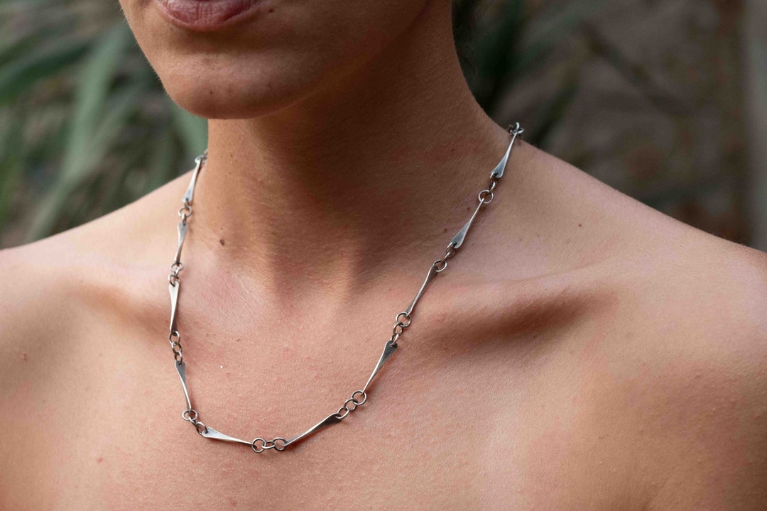 Sterling Silver Chain Handmade Chain Necklace - Etsy