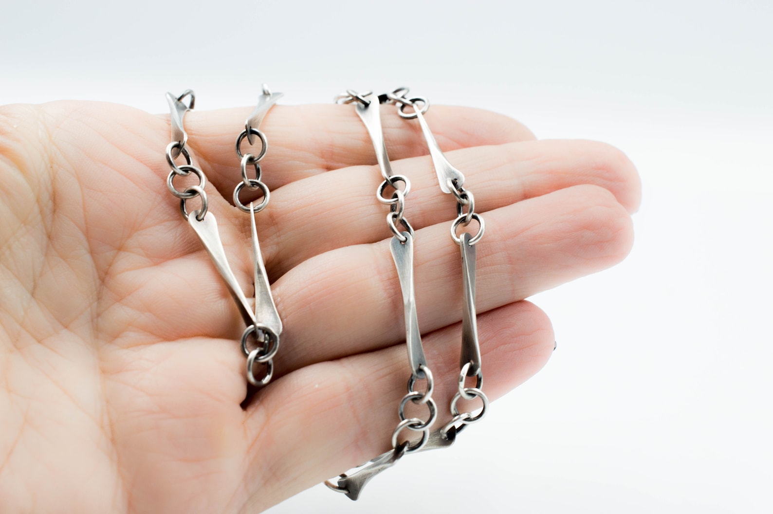 Sterling Silver Chain Handmade Chain Necklace - Etsy