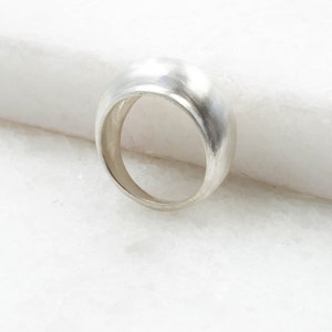 Silver Dome Ring Sterling Silver Ring - Etsy