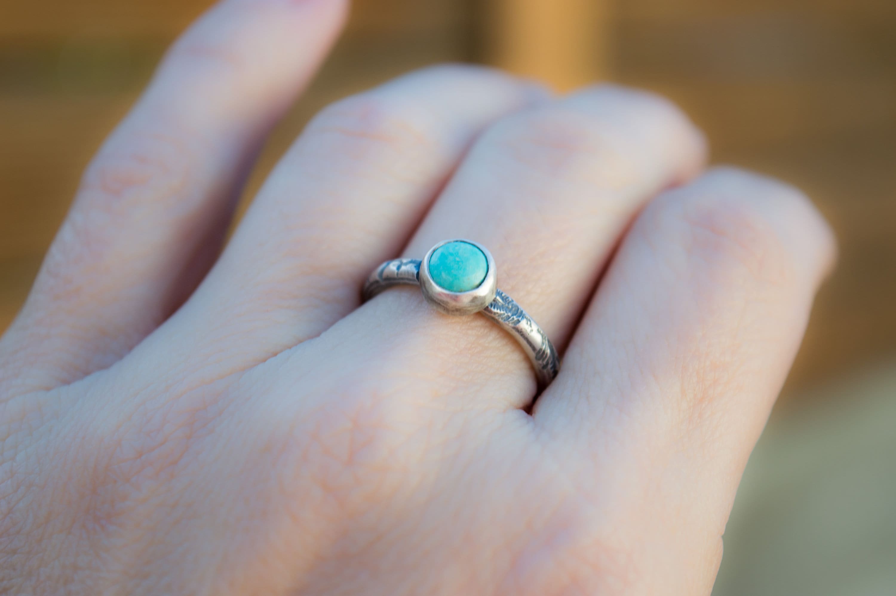 Turquoise ring Natural Turquoise silver ring | Etsy