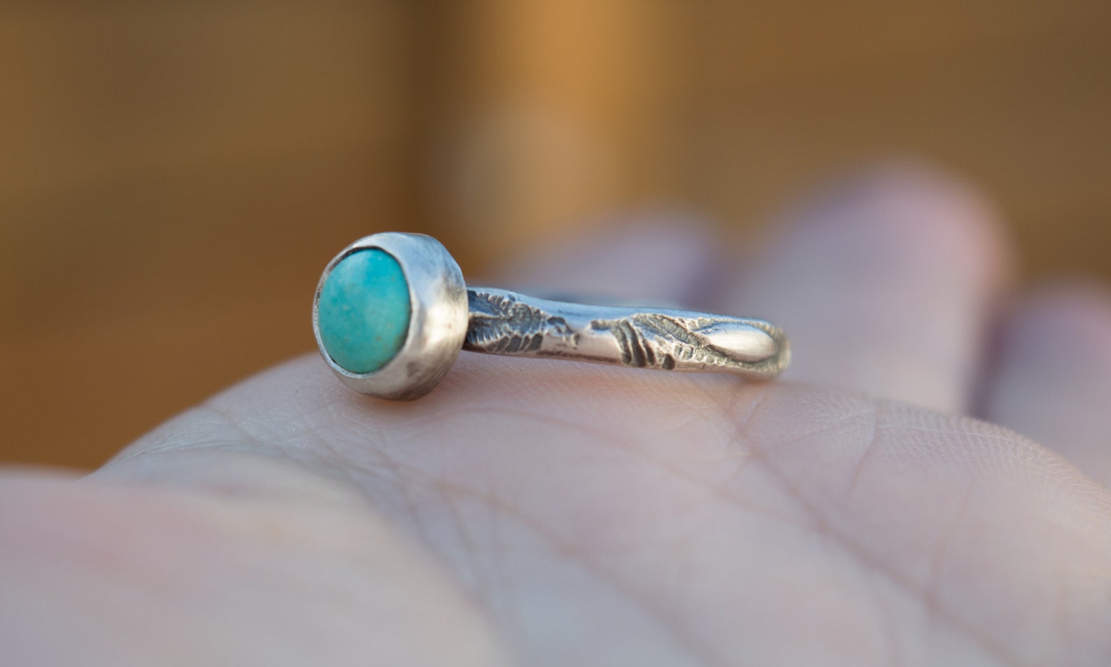 Turquoise Ring Natural Turquoise Silver Ring - Etsy