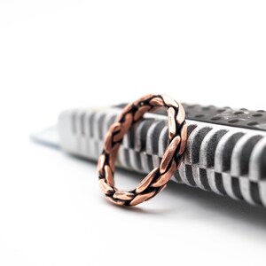 Copper Ring - Braided Copper Ring- Copper Ring Men - Solid Copper Ring ...