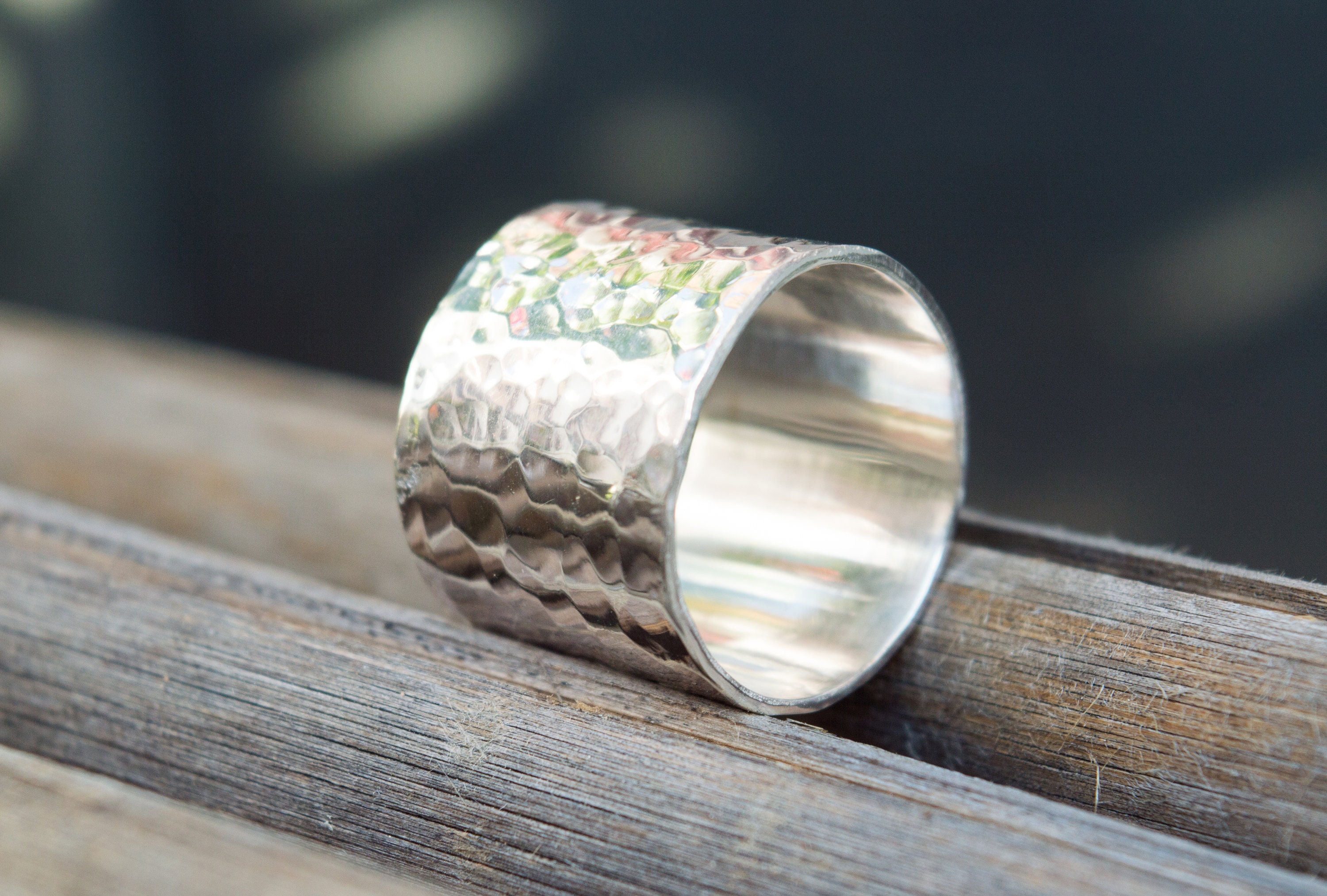 Sterling silver ring Silver thumb ring Band ring | Etsy