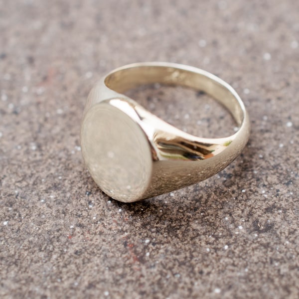 Silver Signet Ring - Etsy
