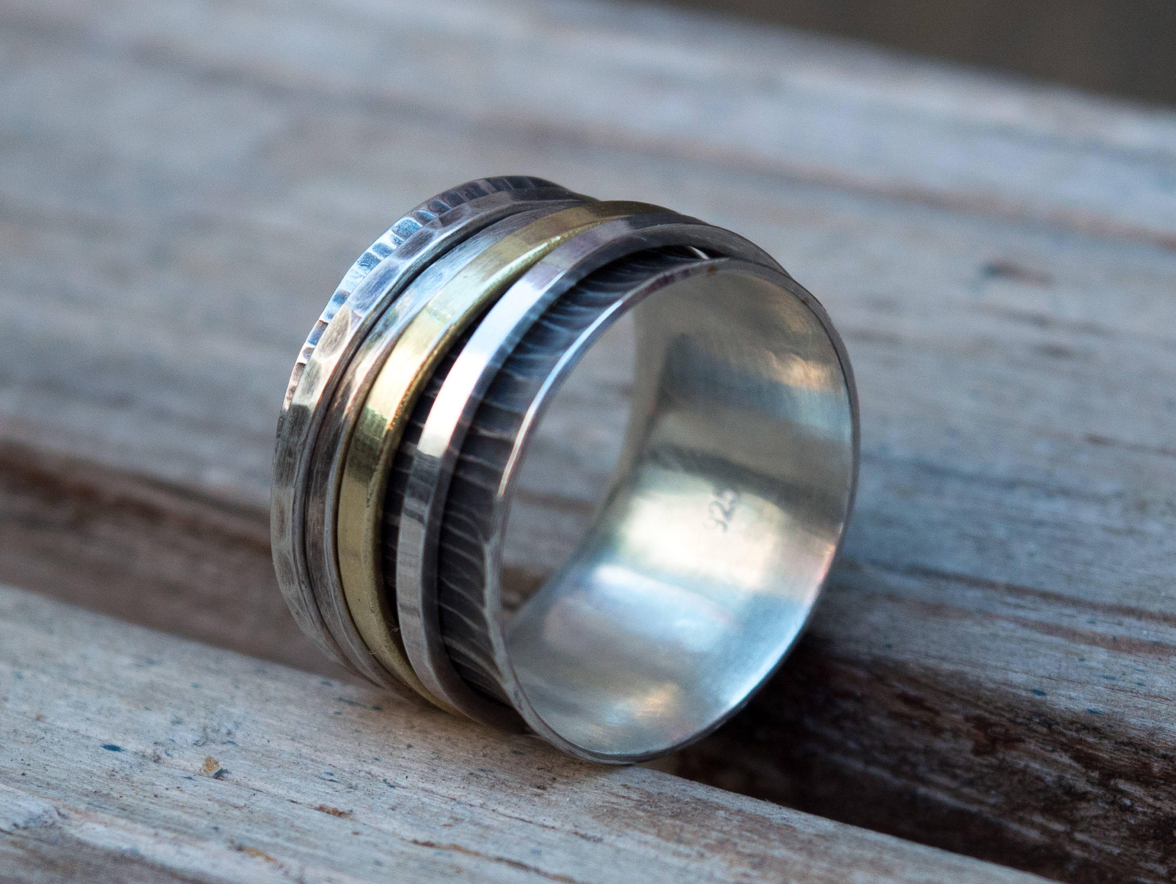 Heren ring Stoere heren ring Duim ring - Etsy België
