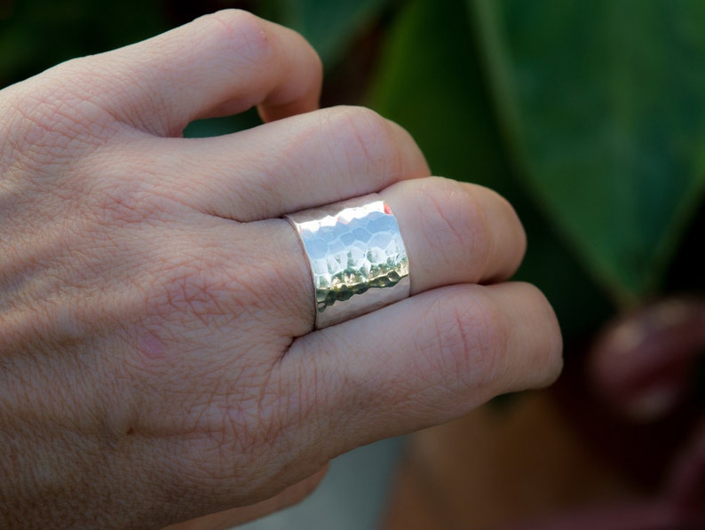 Sterling silver ring Silver thumb ring Band ring | Etsy