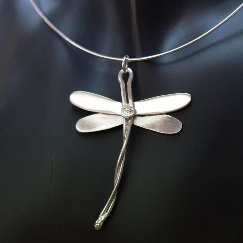 Dragonfly Necklace - Etsy