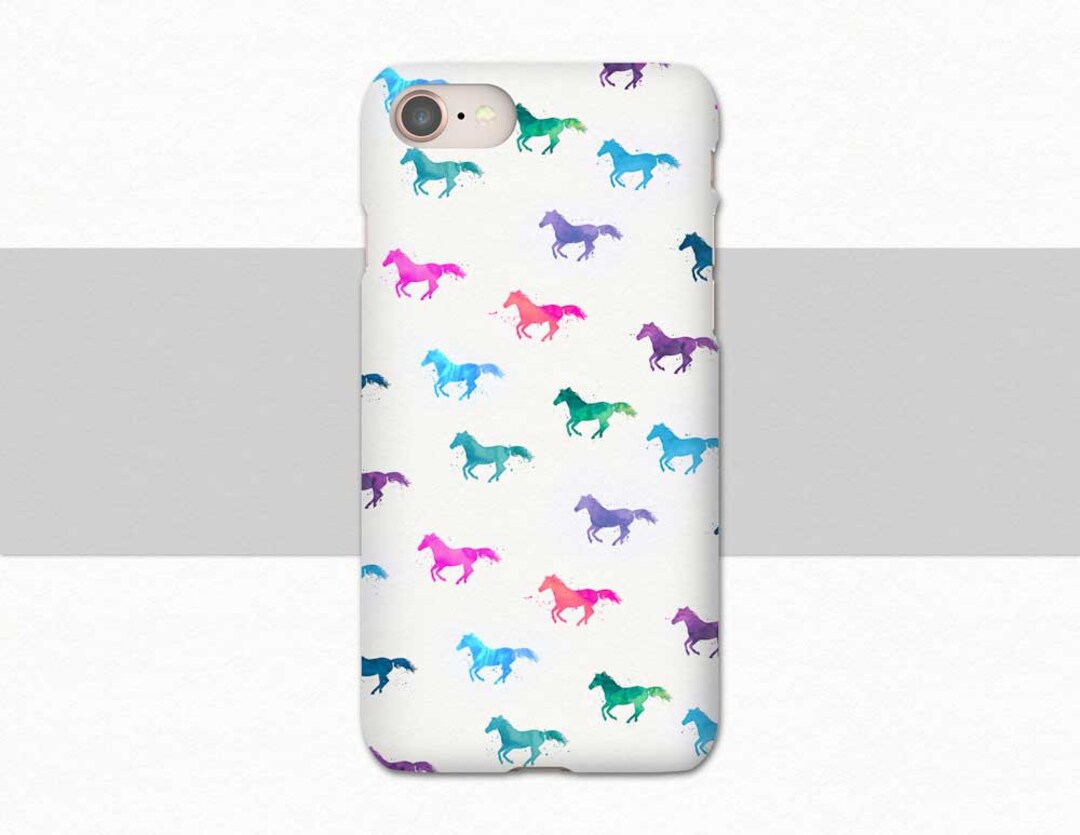 Rainbow Horses iPhone X Case, iPhone 8 Case, Gift for Horse Lover ...