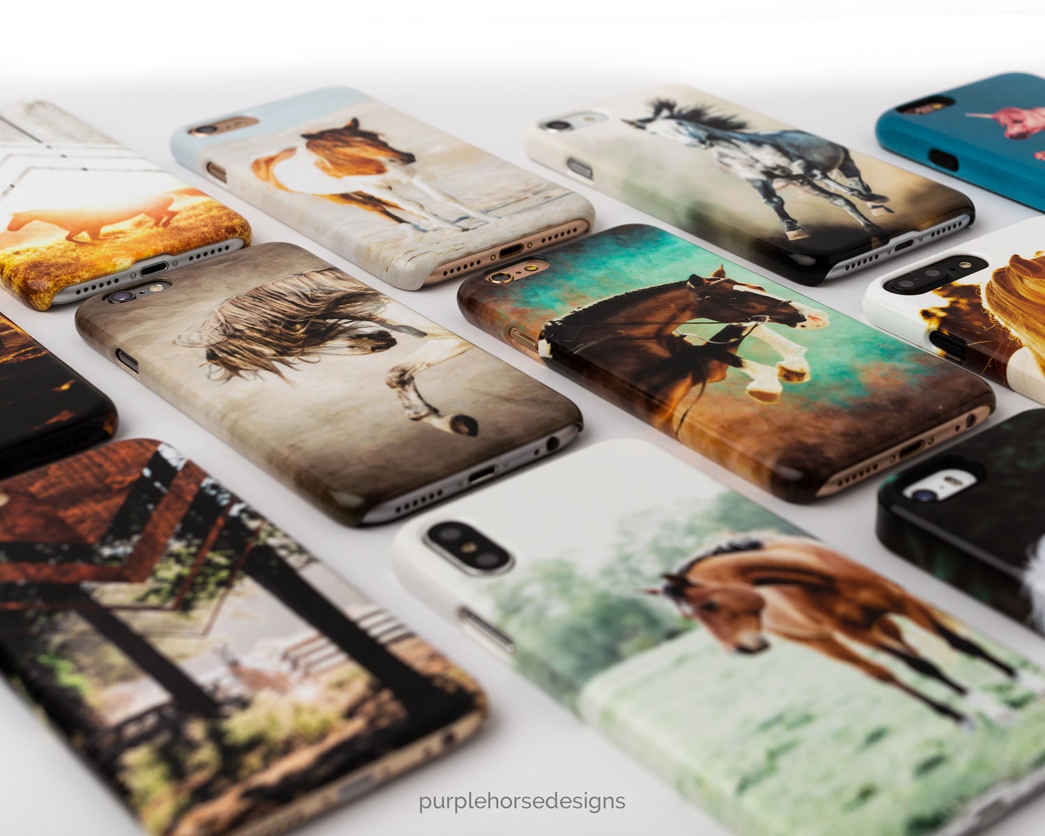 Rainbow Horses iPhone X Case iPhone 8 Case Gift for Horse - Etsy