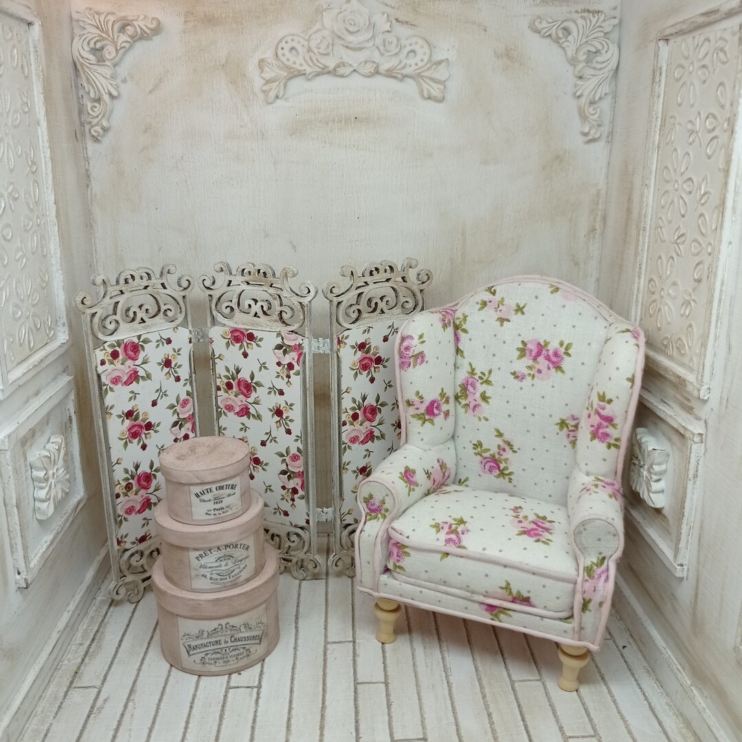 Dollhouse Shabby Hat Boxes, Mini Decor Dollhouse, Brocante Style ...