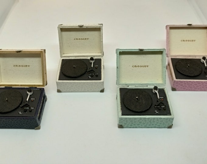 Dollhouse Crosley Turntable Mini Decor Dollhouse Vintage - Etsy