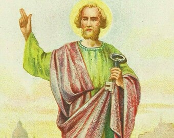 St Peter Prayer Card - Etsy