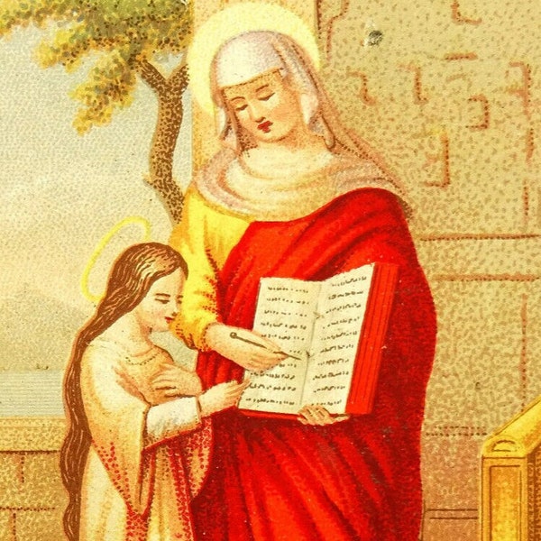 St Mary Prayer Card Etsy