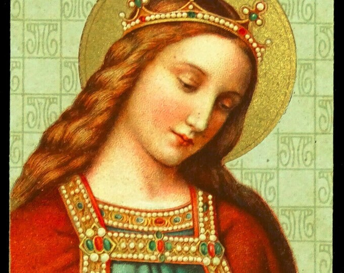 Virgin Mary German Holy Prayer Card Vintage - Etsy