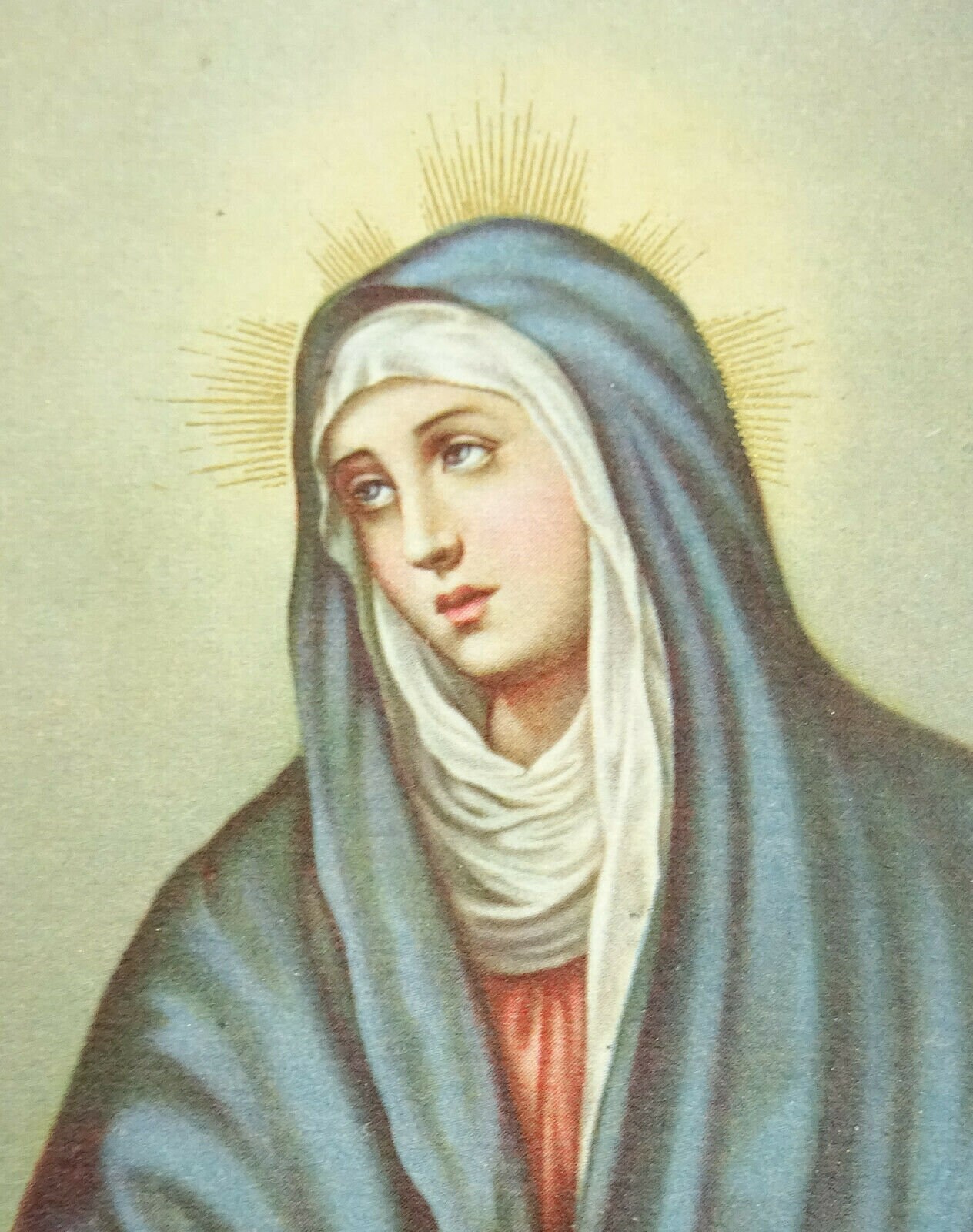 Vintage Holy Card NOS Virgin Mary Italy Vierge Marie Image - Etsy