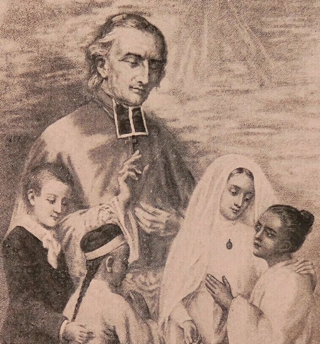 Bishop Mgr Charles-auguste De Forbin-janson Vintage French Holy Prayer ...