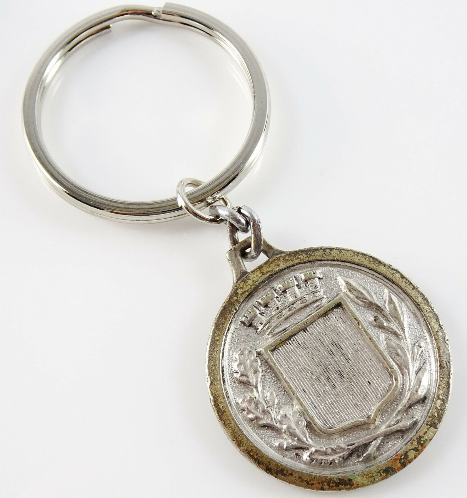 St Christopher Medal Keychain Vintage Blank Coat of Arms - Etsy UK