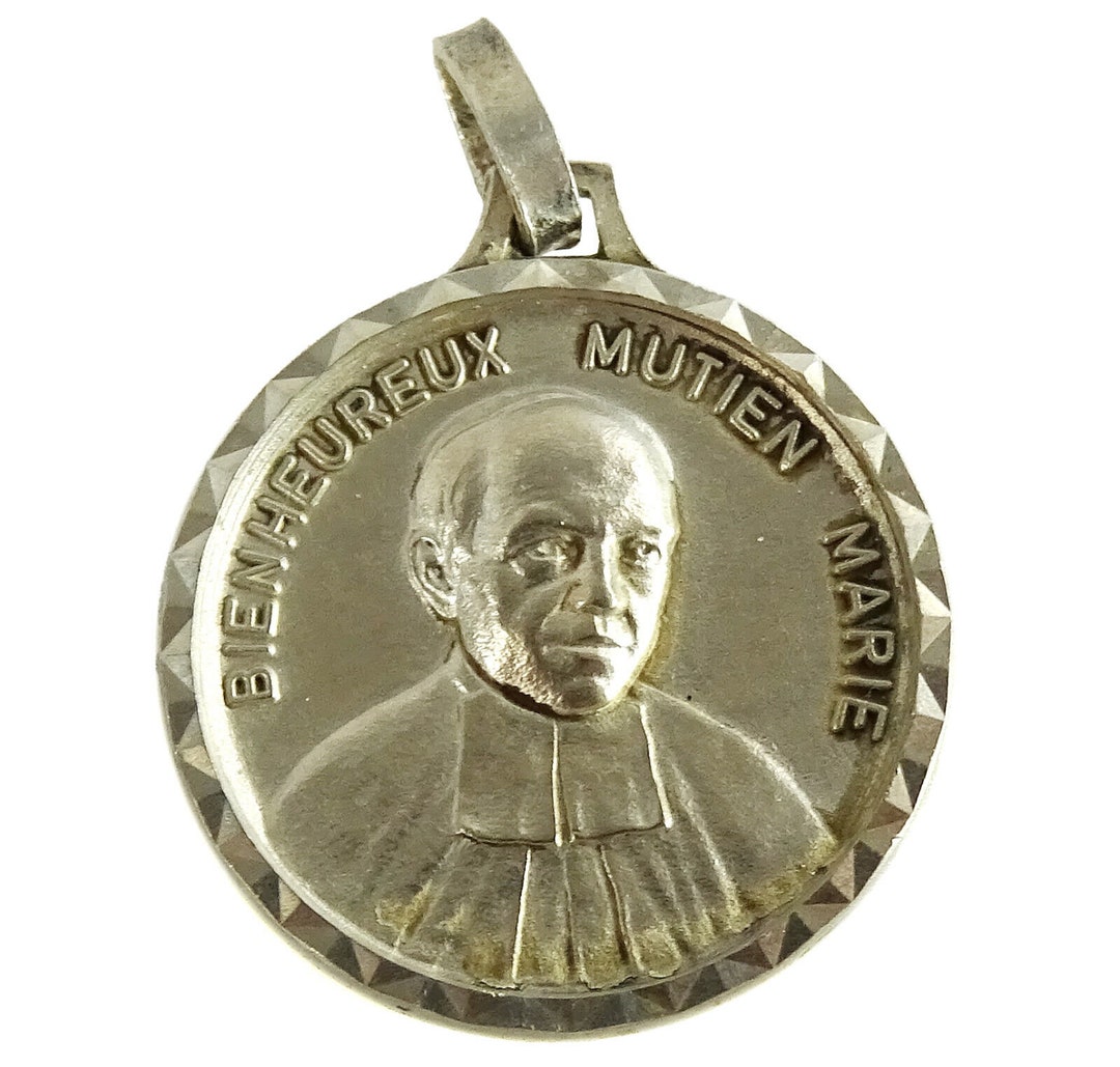 Blessed Mutien Marie Wiaux De Malonne Vintage Medal Pendant 1970s 1980s ...