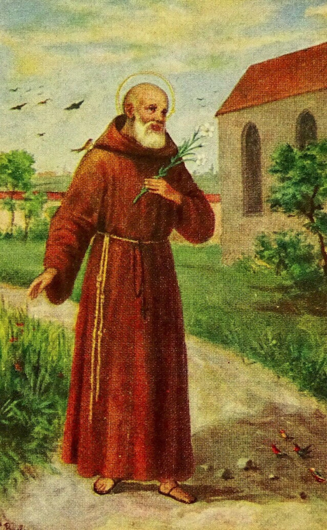 St Seraphin of Montegranaro German Vintage Holy Card Italian Capuchin ...