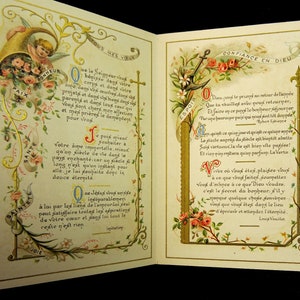 Antique Holy Card French Prayers Happy New Year and Century 1900 - Etsy