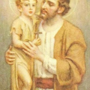 Vintage Holy Card Saint St Joseph and Child Jesus Charles Bosseron ...