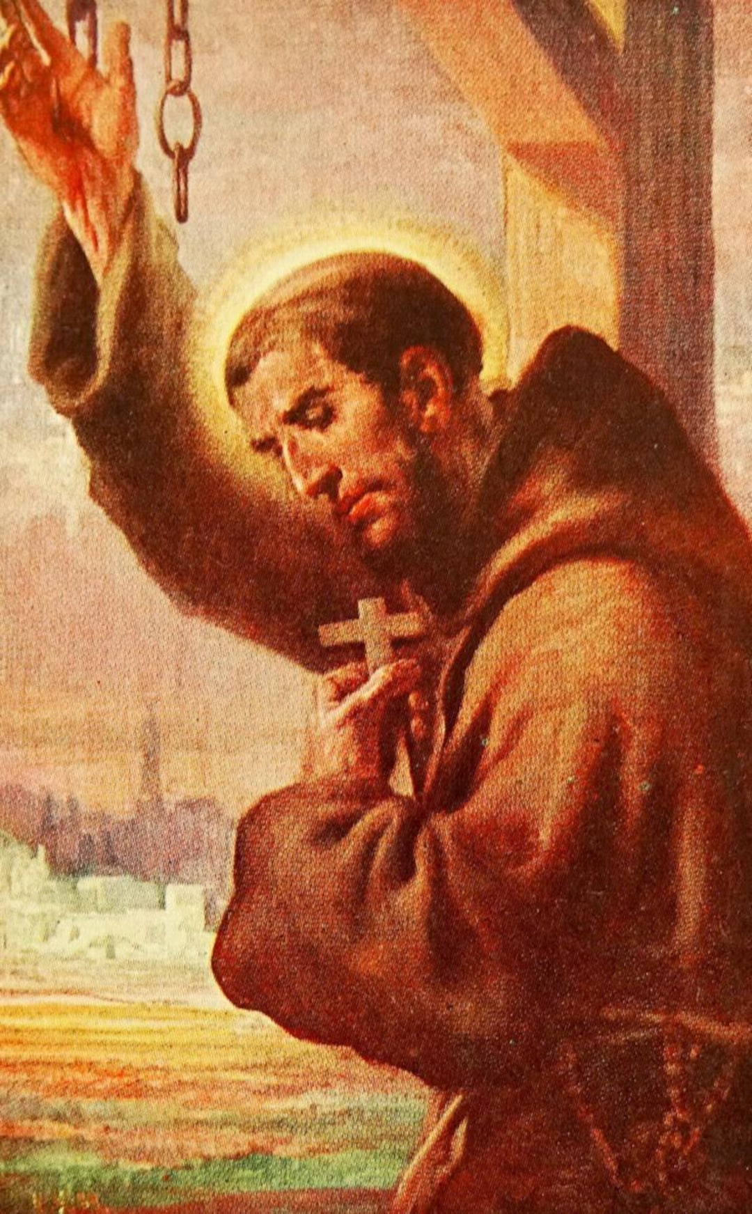St Joseph of Leonessa Vintage German Holy Card Italian Capuchin Friar ...