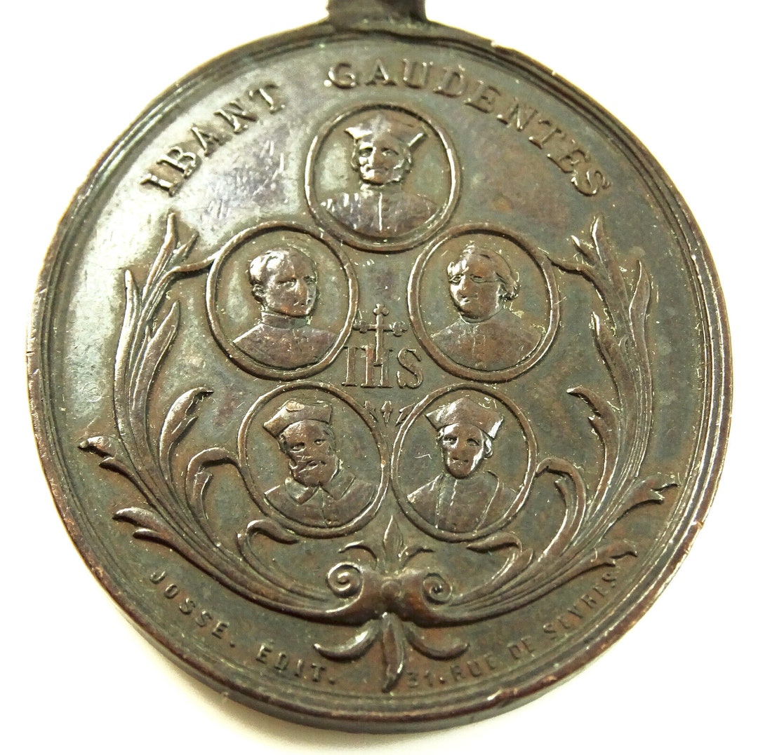 1871 Paris Commune Jesuit Martyrs Antique Medal Bronze Olivaint Caubert ...