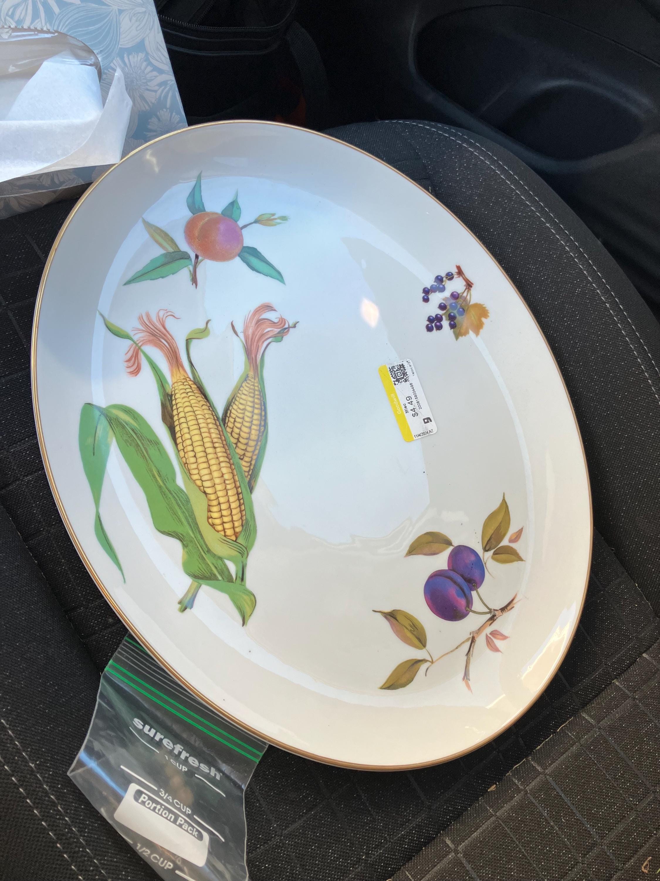 Royal Worcester Evesham Gold Pattern Oval Platter 15 X 13” - Etsy