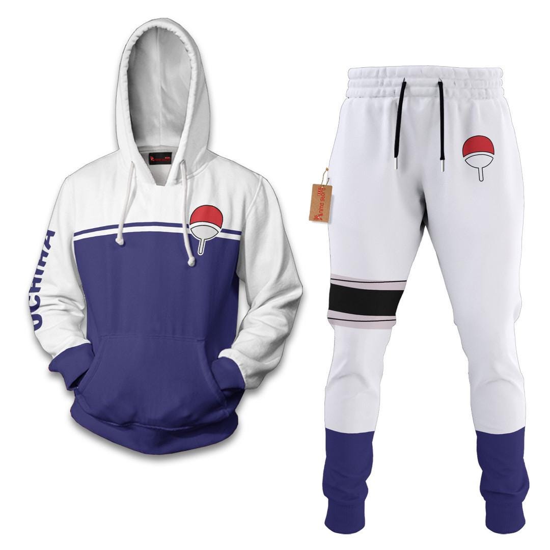 Uchiha Hoodie and Jogger Set Anime Clothes - Etsy