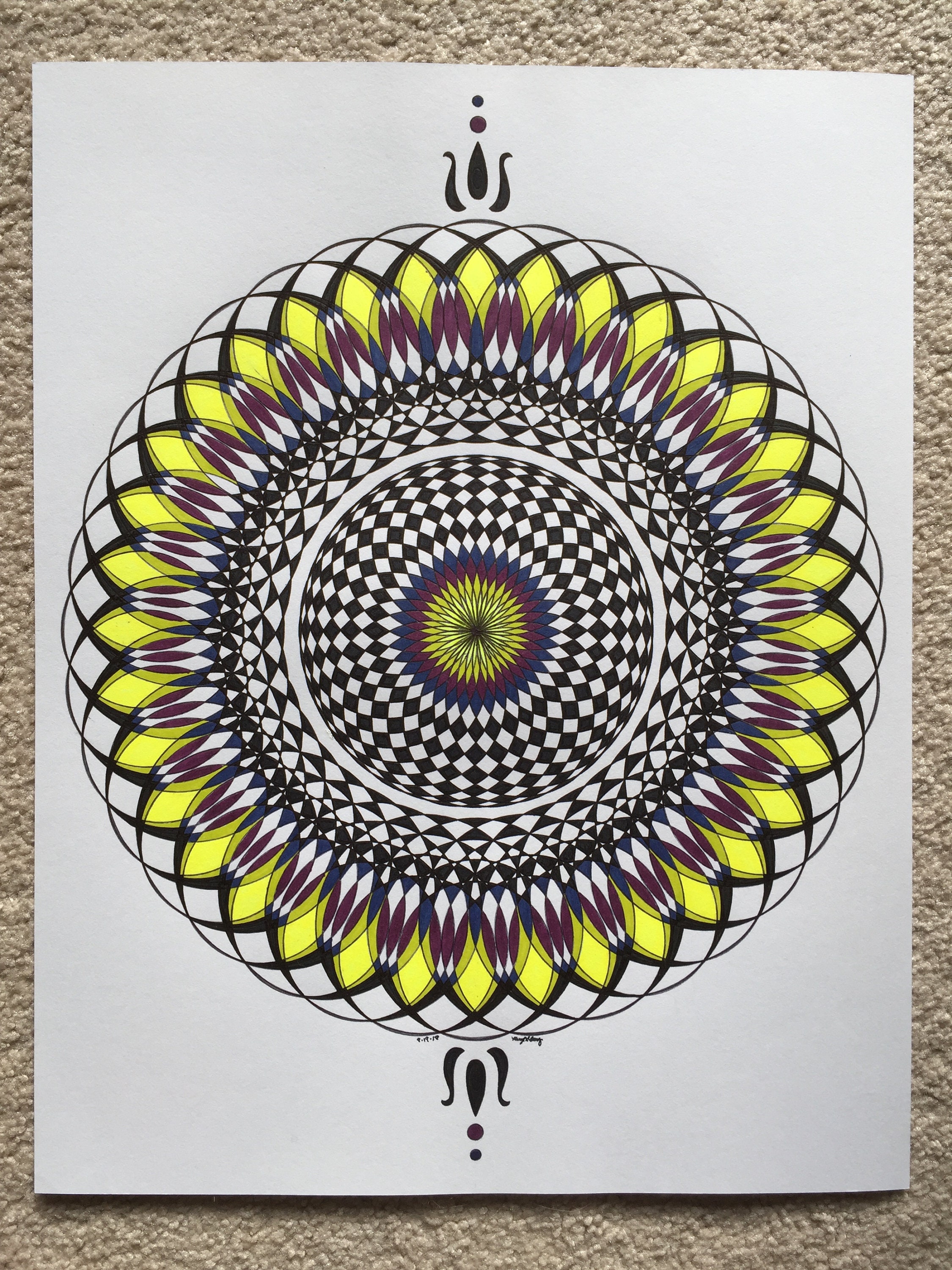 Trippy Sharpie Drawing