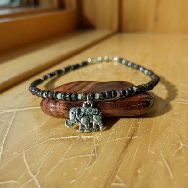 Elephant Anklet - Etsy