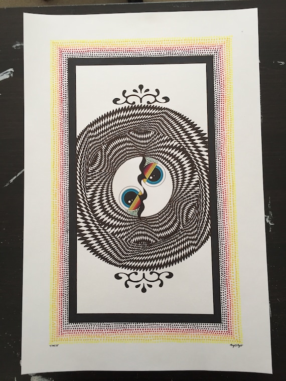 Strange Eyes Sharpie Art