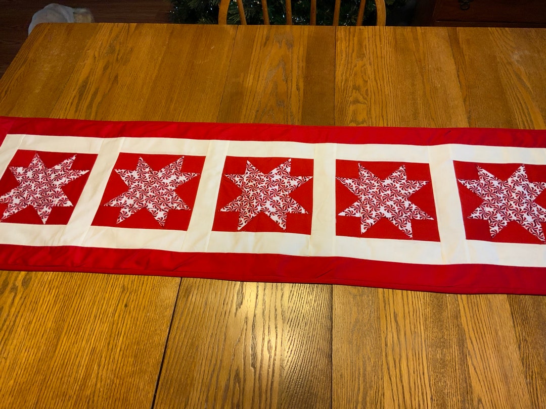 Peppermint Candies Table Runner. 16 1/2” X 57” - Etsy