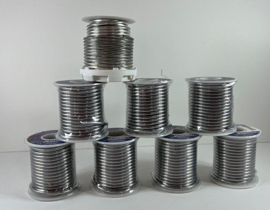 Seven NEW 1lb Rolls 60/40 Solder, One Roll Partially Used Lead Free ...