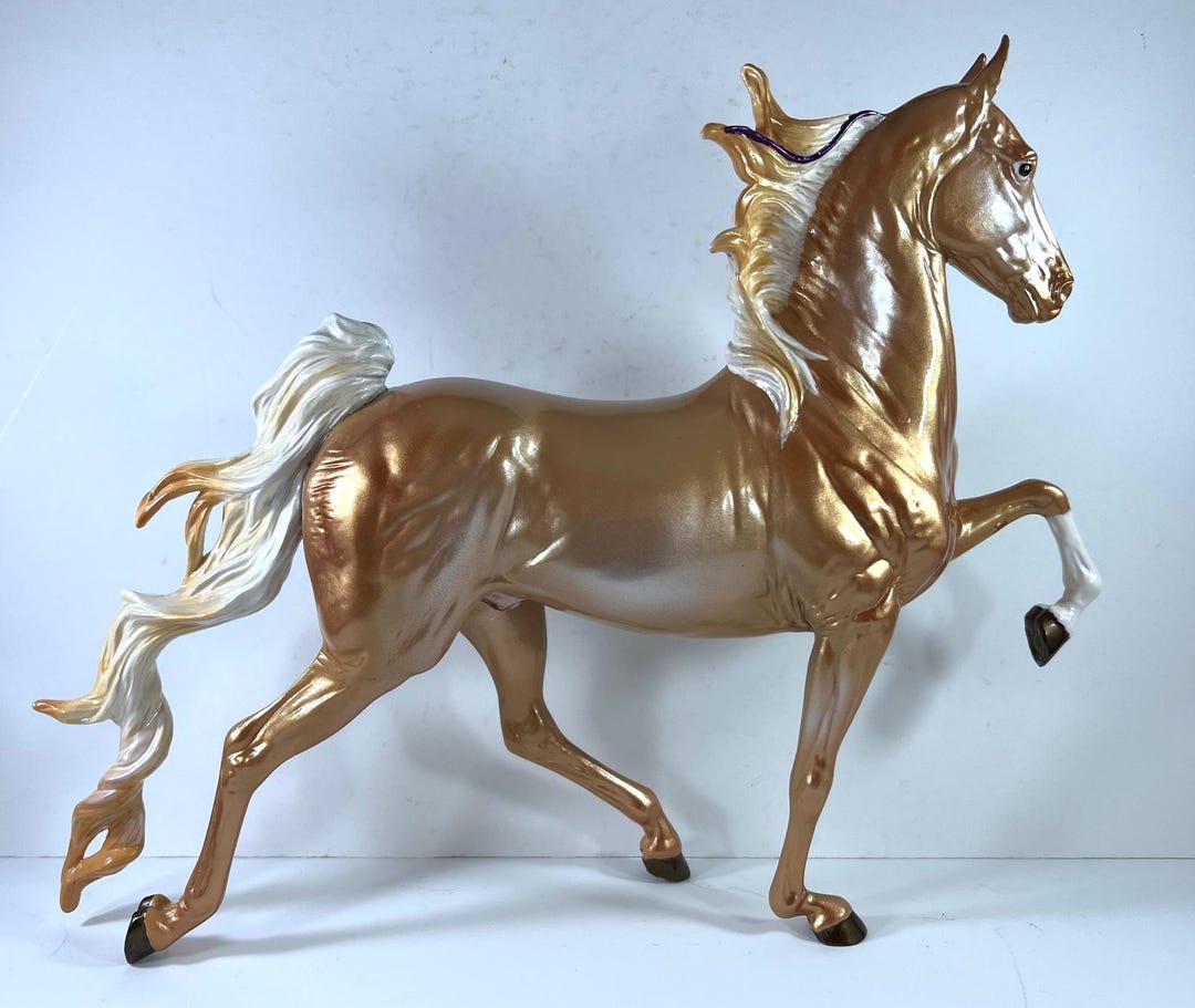 Custom Painted Model Horse Golden Decorator - Etsy