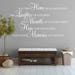 May This Home Be Blessed Large Vinyl Wall Stickers Art Quote Mural ...