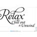 Relax Vinyl Art Wall Decal Vinyl Sticker Large Modern Quote Home ...
