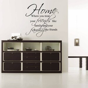 Home Friends Family Vinyl Wall Stickers Quotes Art Mural Decal Bedroom ...
