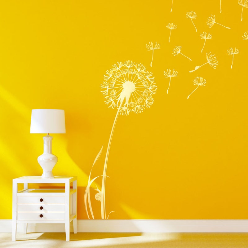 Dandelion Wall Decal - Etsy