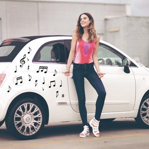 45 Music Notes Sticker Love Wall Art DIY Decoration Room Car Shower ...