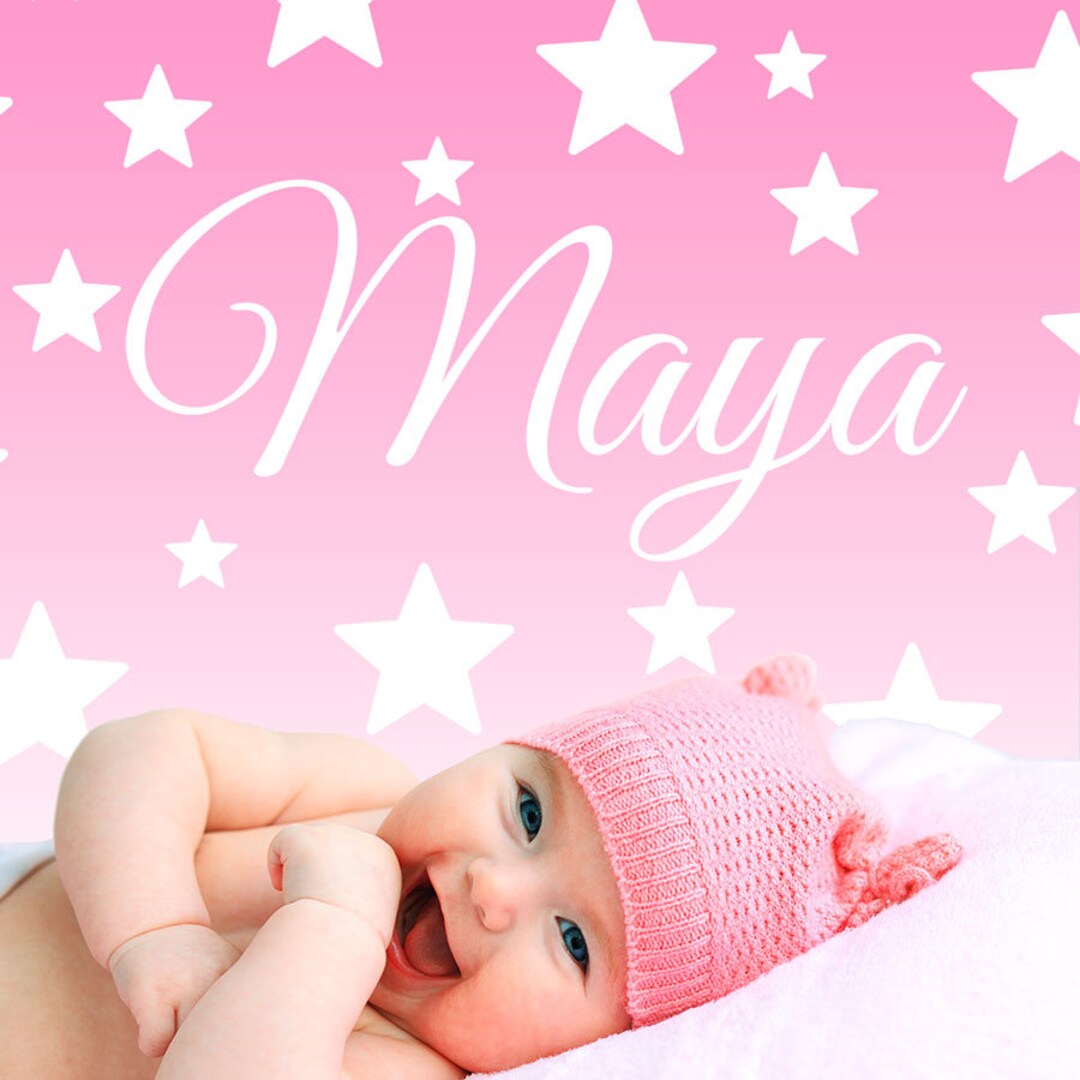 Personalized Name With Stars Wall Sticker Decal Boys Girls Children ...