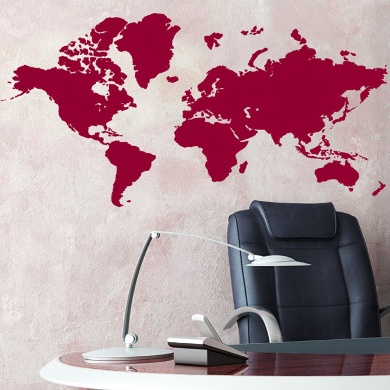 Large World Map Wall Stickers Globe Graphics Vinyl Art Decals - Etsy UK