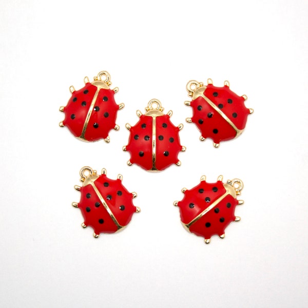 Ladybug Charms - Etsy