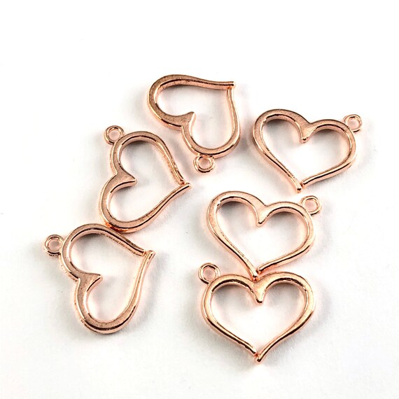 Rose gold charms wholesale store