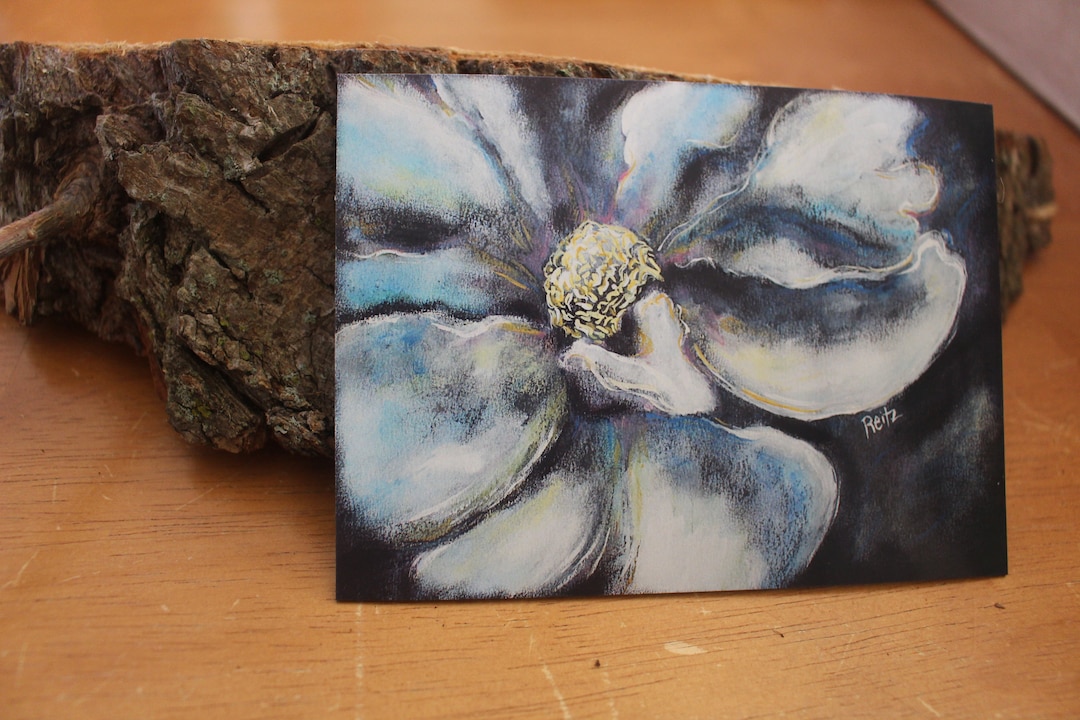 Magnolia Art Print Magnet Floral Art Print Fridge Magnet Magnolia Art ...