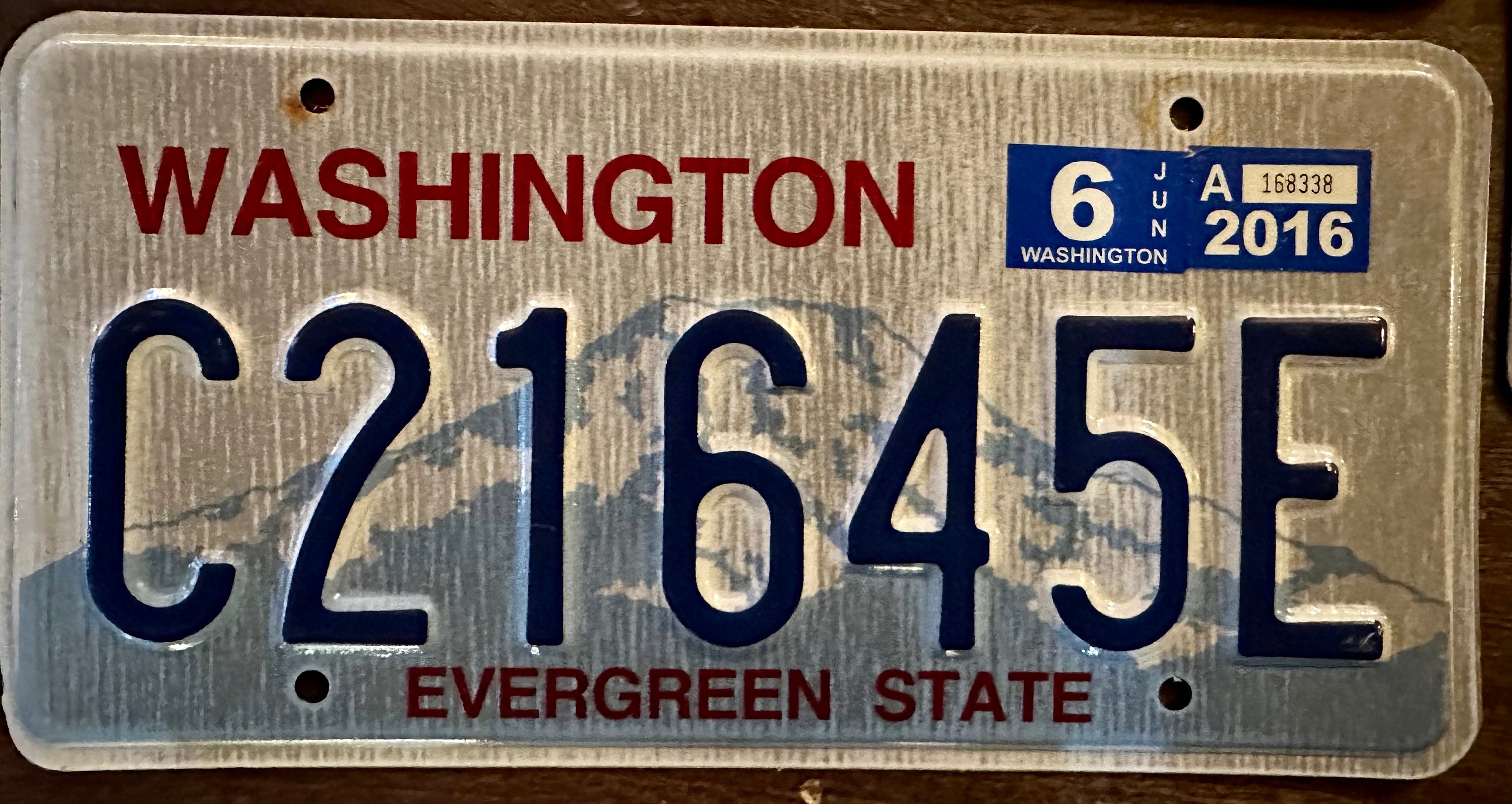 Washington License Plates. Evergreen State License Plates - Etsy